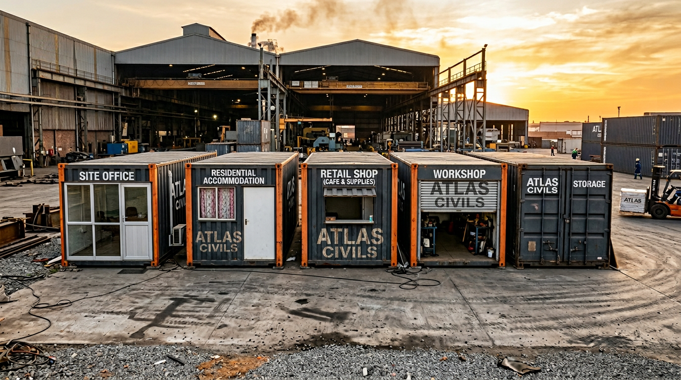 Atlas Civils | Shipping Containers & Modular Buildings South Africa